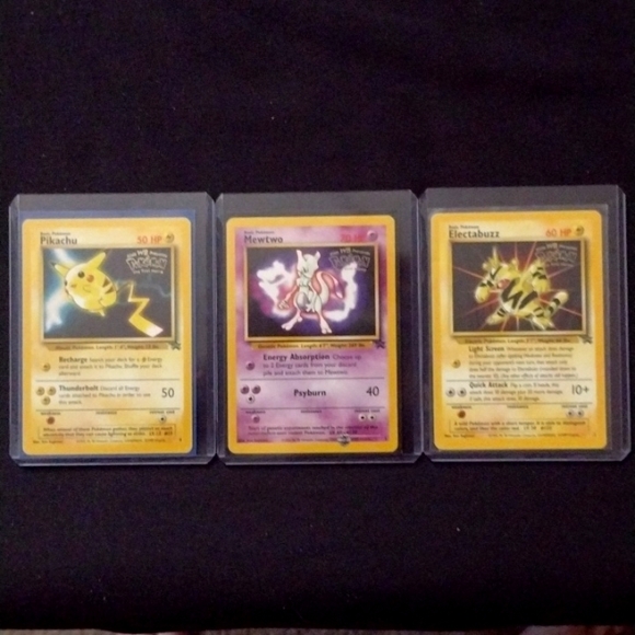 Pokemon | Toys | Pokemon9s Vintage Pikachu4mewtwo3and Electabuzz2 Wb ...